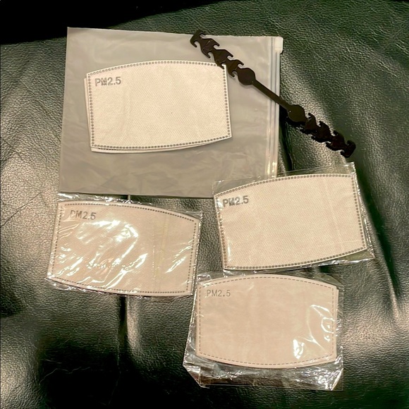 Accessories | Pm25 Face Mask Filters With Black Strap | Poshmark
